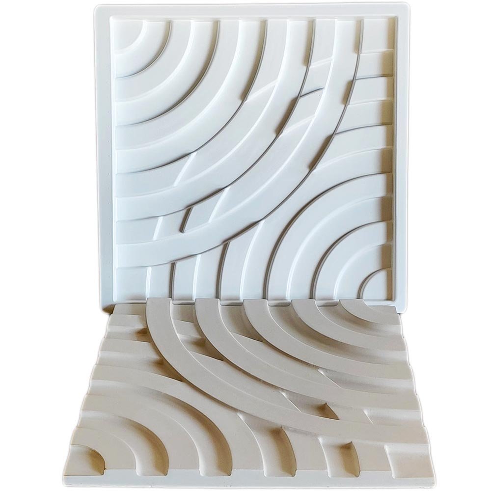 Forma 3D Abs 2 Mm Virgem Gesso E Cimenticio 3d F332 49x49 Cm | MadeiraMadeira