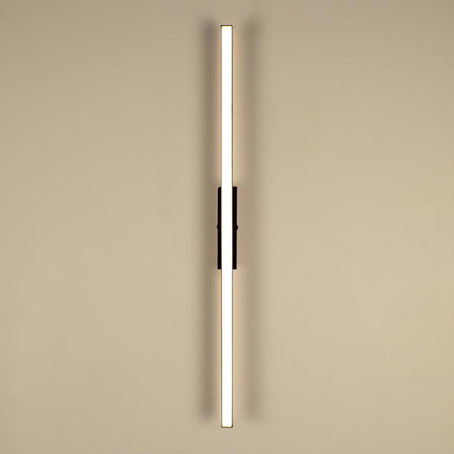 Arandela LED Linear 3000K 6W 60cm Alumínio Preto AR1971 | MadeiraMadeira