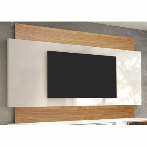 Painel para TV até 65 Polegadas 2,20x1,32M Tb133 - Off White/Freijó ...
