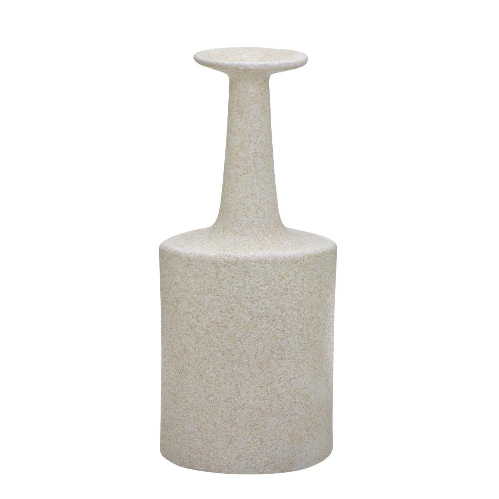 Vaso Decorativo Off White Rustico em Ceramica 38,5cm | MadeiraMadeira