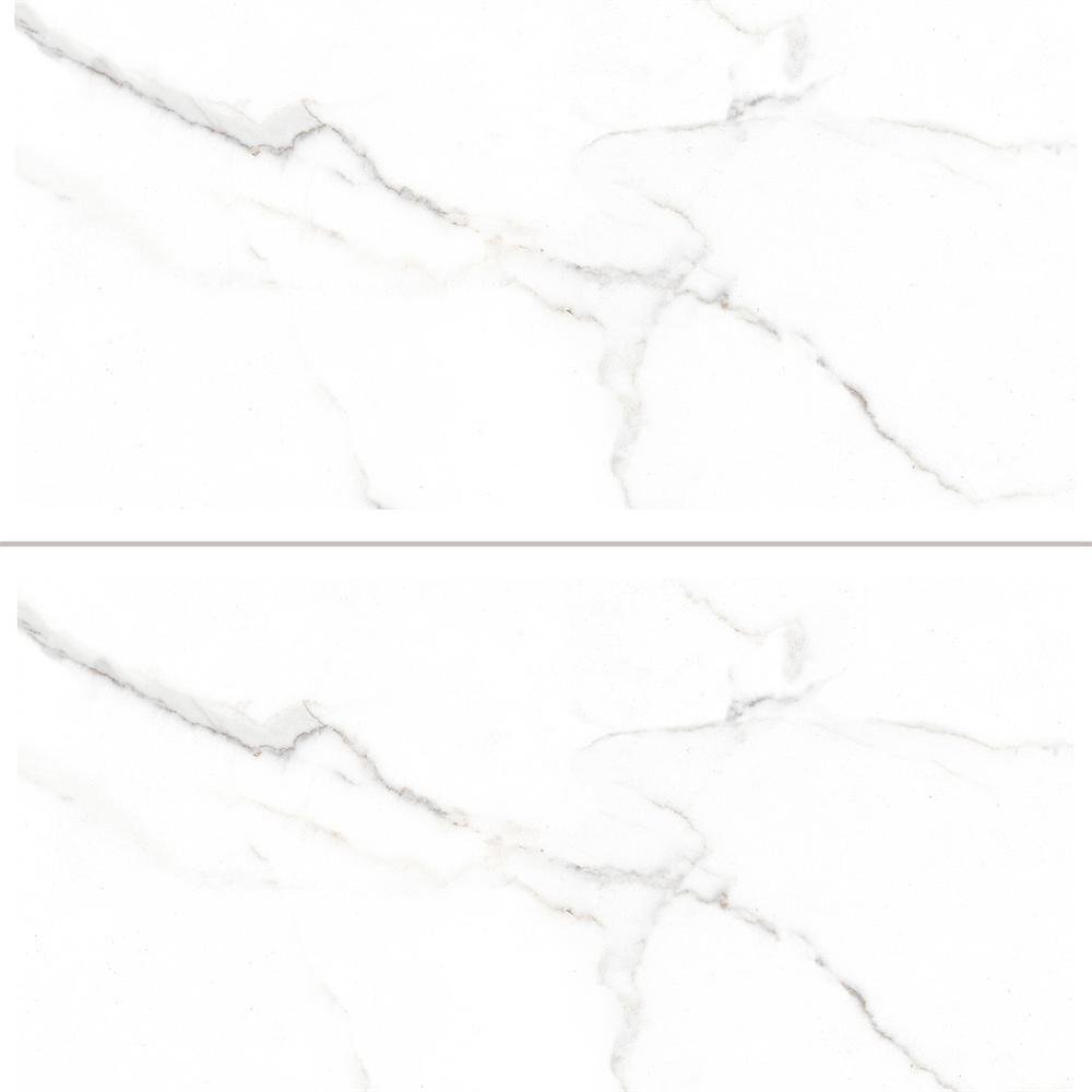 Piso Brilhante Borda Bold Selah White 38X75Cm | MadeiraMadeira
