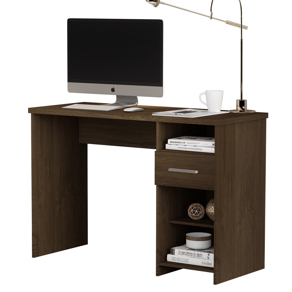 Mesa Computador Escrivaninha Duna Wood Cedro Germai | MadeiraMadeira