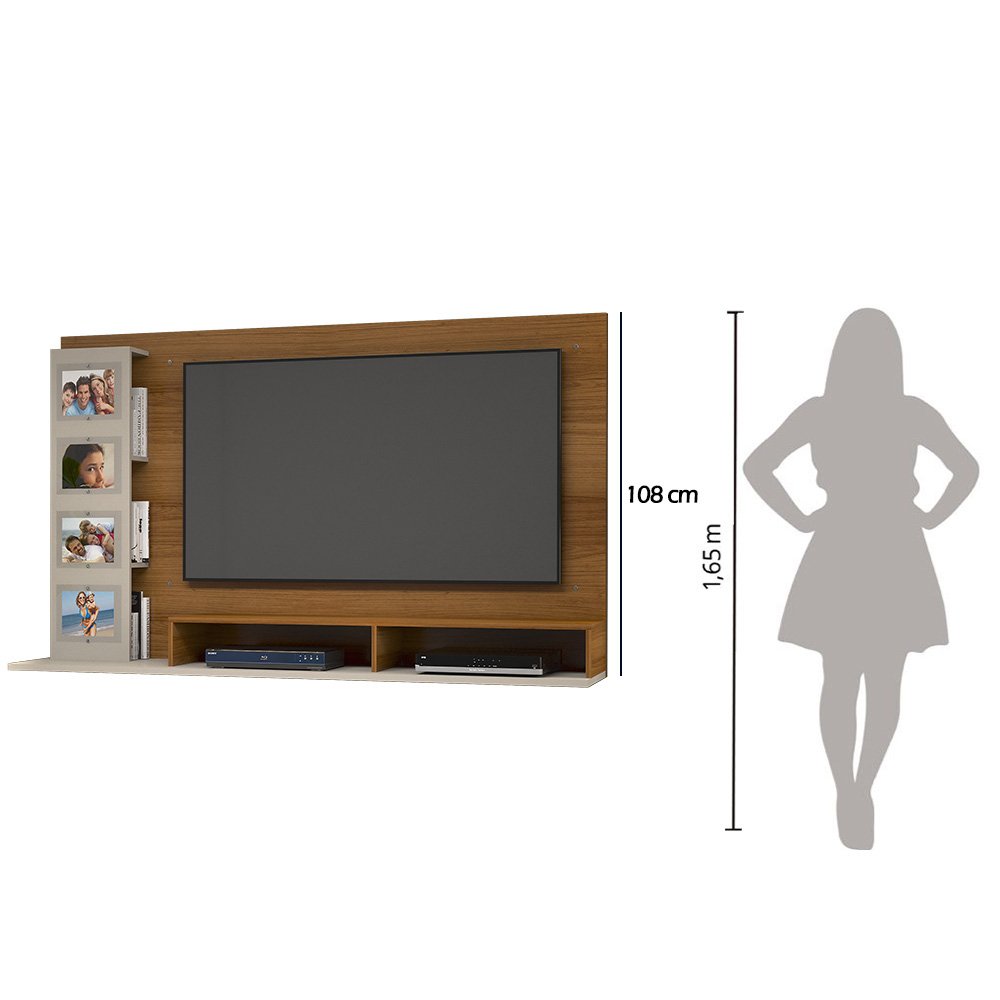 Painel para TV até 65 Polegadas Sabiá JCM Móveis:Noronha/Off White ...