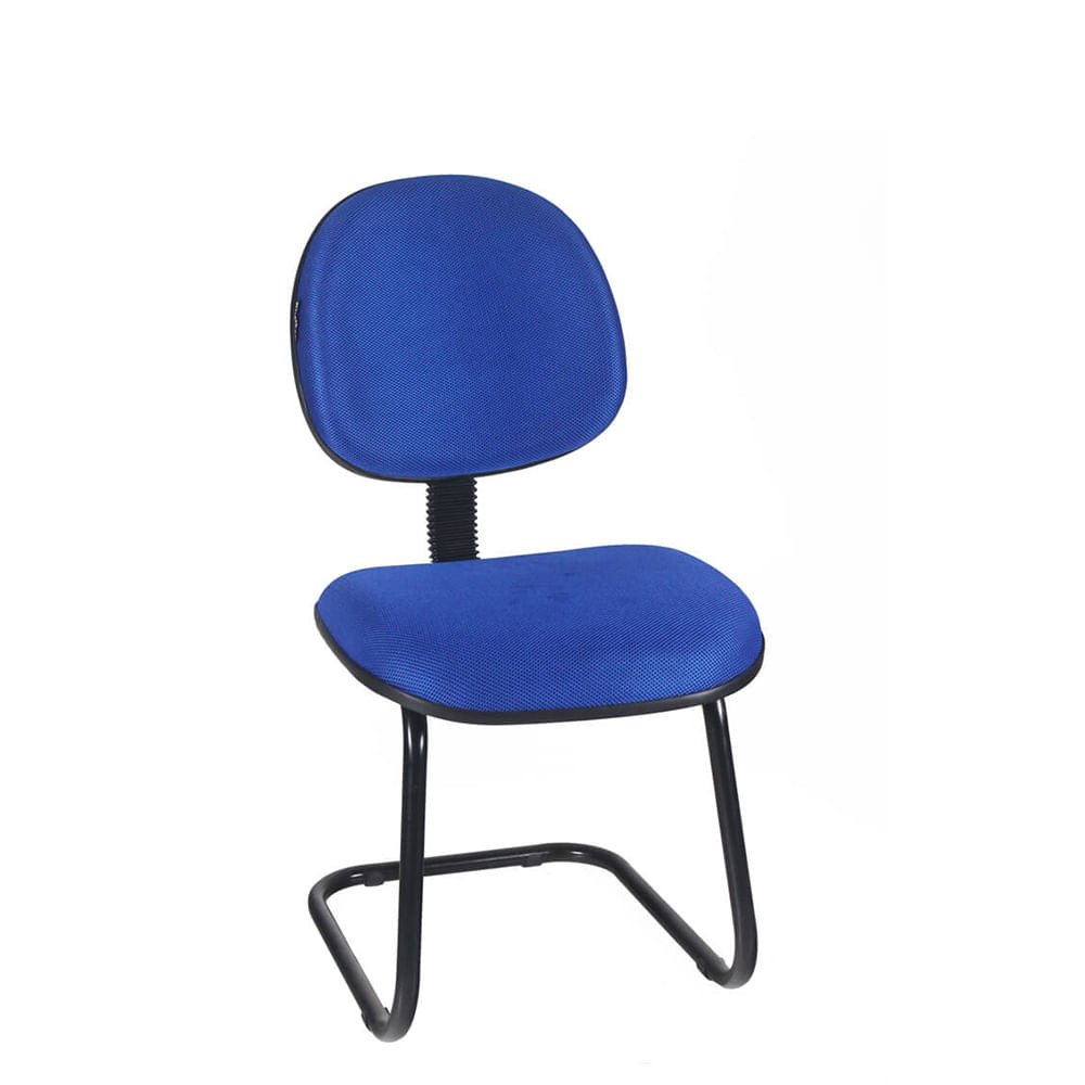 Cadeira de Escritório Secretaria Fixa Base em "S" 758 Space Azul ...
