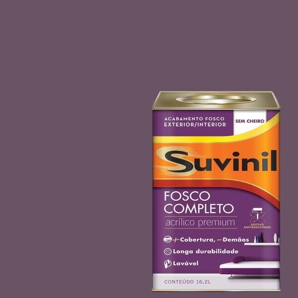 Tinta Acrílica Fosca Suvinil Suco de Açaí 18lts | MadeiraMadeira