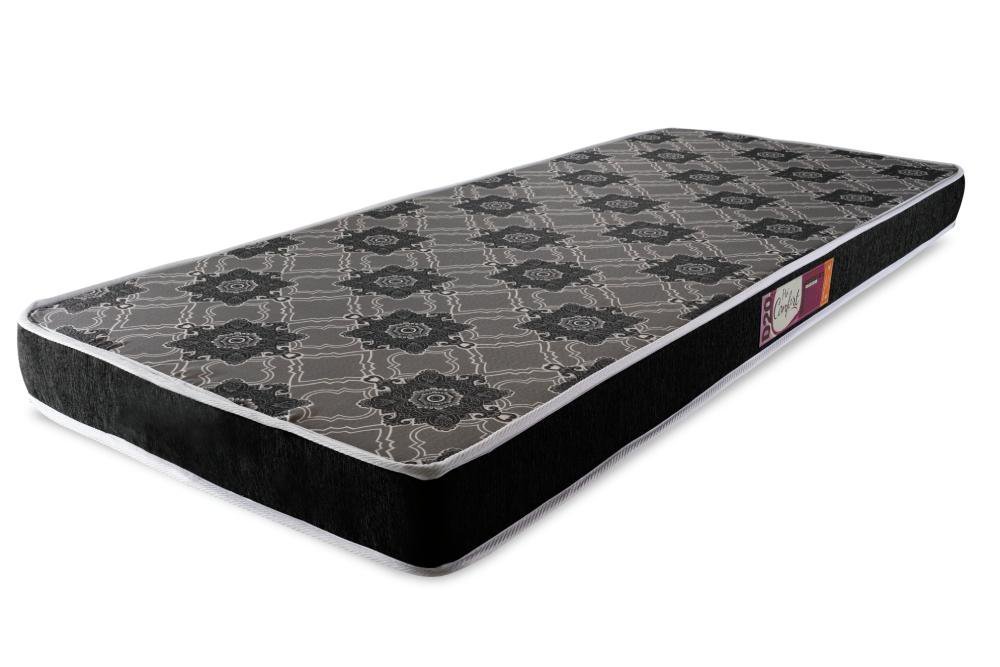 Colchão Solteiro HELLEN Pro Confort D20 Havana Bordado Preto 88x188x14 | MadeiraMadeira