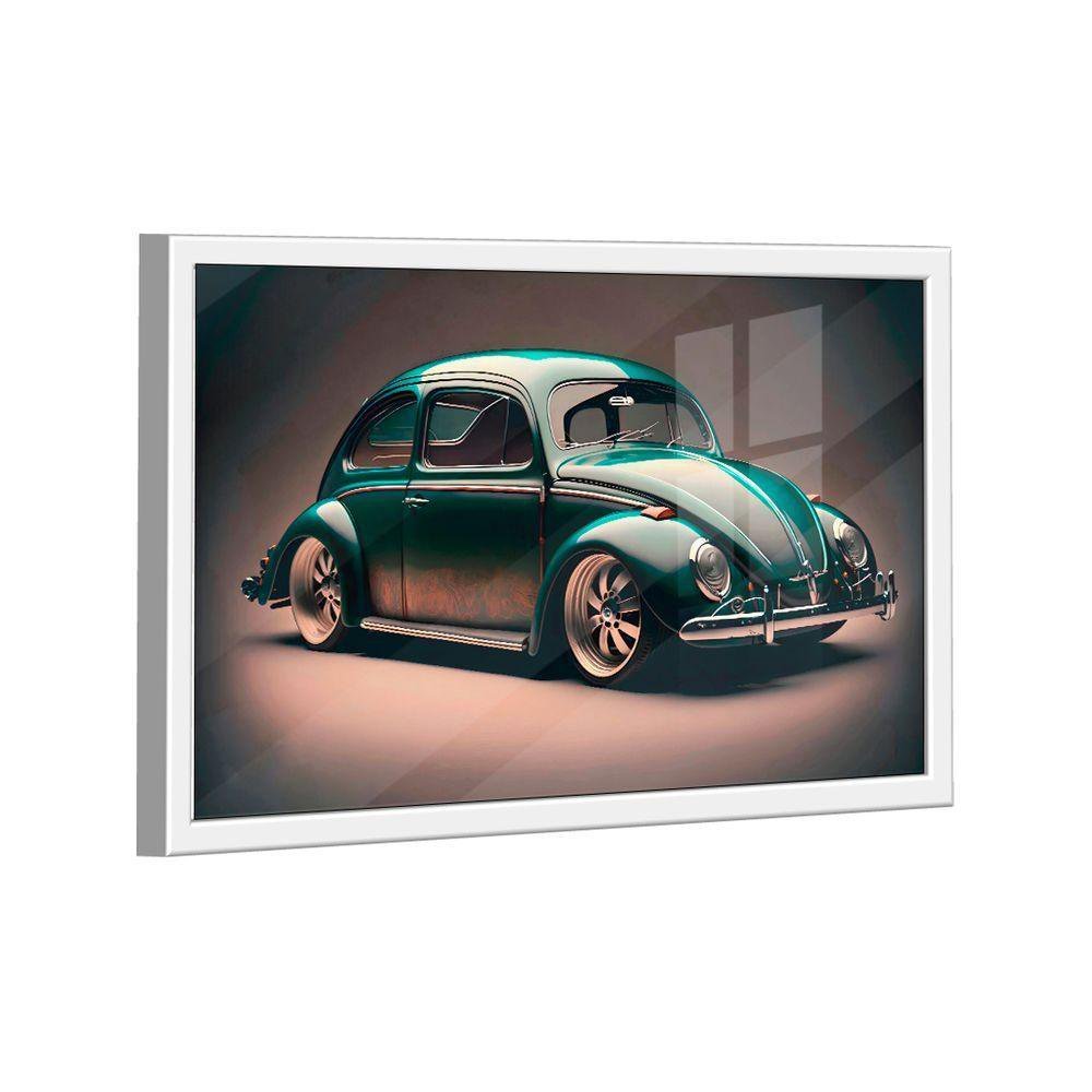 Quadro Fusca Verde -- Br Artes | MadeiraMadeira