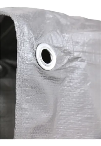 Lona Blackout Cinza/Prata 5x5 Impermeável 300 Micras Cobertura Festa ...