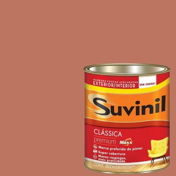 Tinta Látex Fosca Suvinil Terra Roxa 900ml | MadeiraMadeira