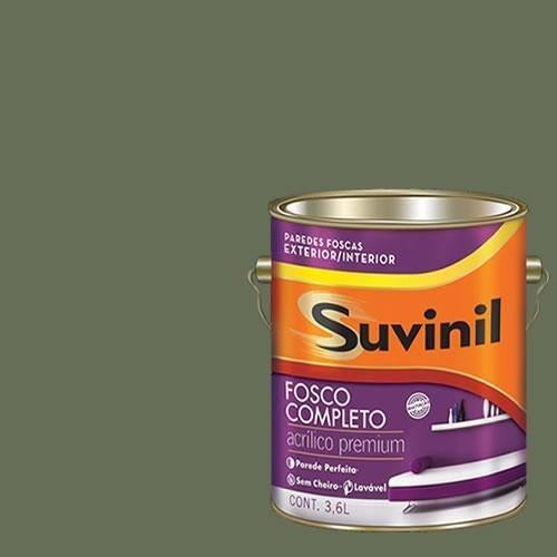 Tinta Acrilica Fosca Premium Suvinil Verde Exército 3,6L. | MadeiraMadeira