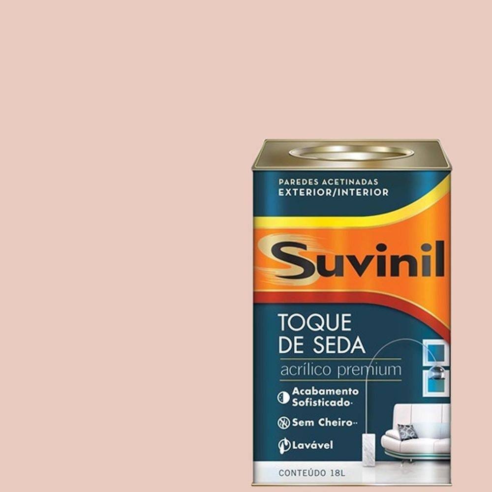 Tinta Acrílica Acetinada Suvinil Rosa Secreto 18lts | MadeiraMadeira