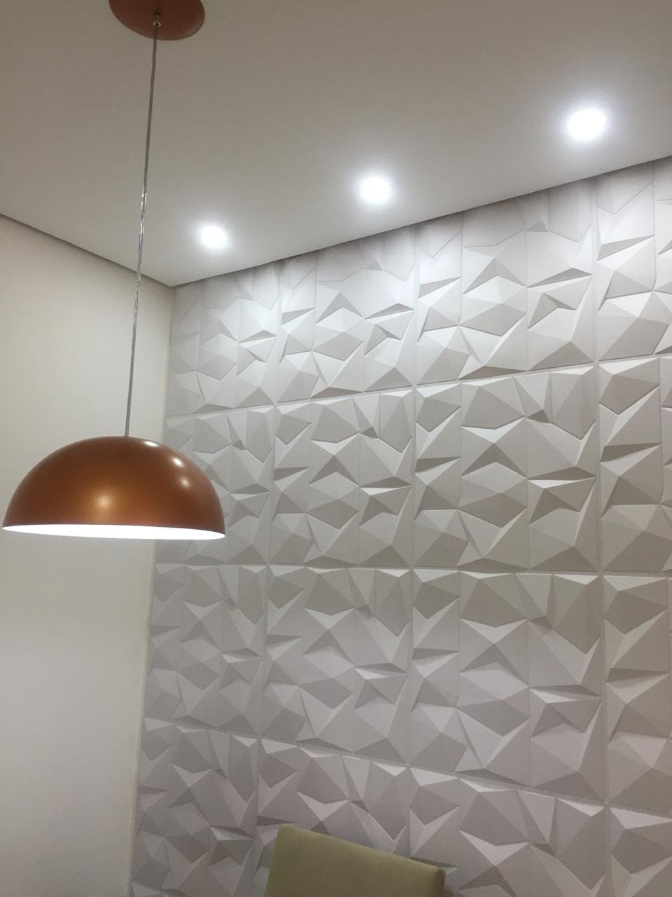 24 Placas Revestimento De Parede Pvc 3d 50x50cm (6 Metros) Modelo ...