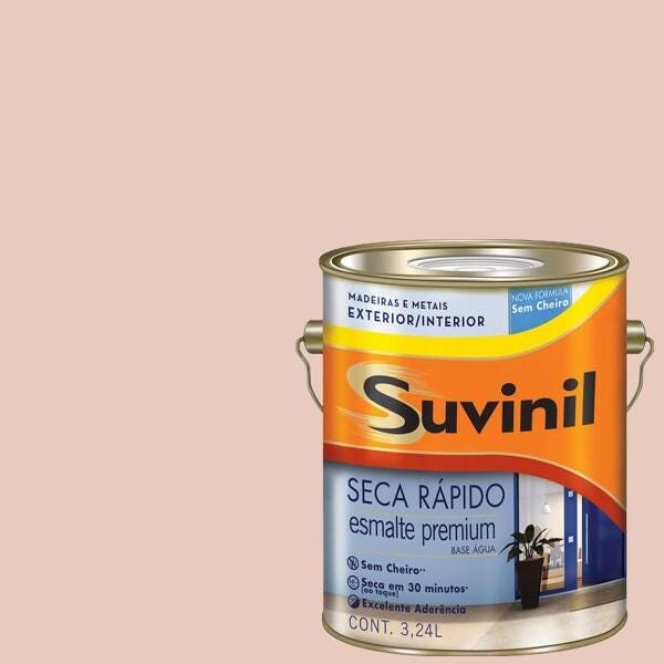 Tinta Esmalte Base Água Brilhante Suvinil Rosa Secreto 3,6lts ...