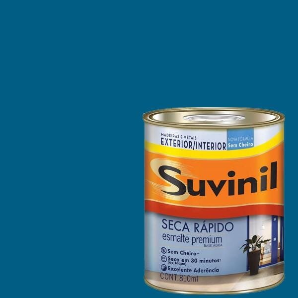 Tinta Esmalte Base Água Brilhante Suvinil Azul-profundo 900ml ...