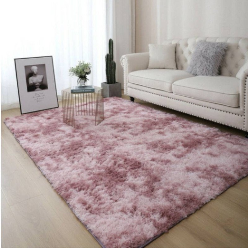 Tapete Sala Antiderrapante 1,00x1,40M Mescla Rosê Premium | MadeiraMadeira