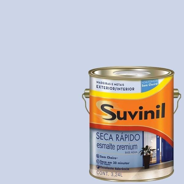 Tinta Esmalte Base Água Brilhante Suvinil Lua Azul 3,6lts | MadeiraMadeira