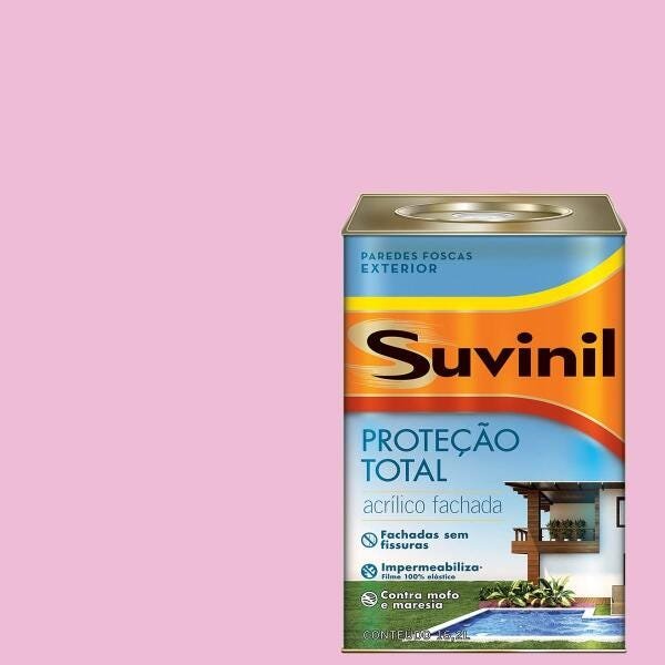 Tinta Emborrachada Suvinil Rosa-biquíni 18lts | MadeiraMadeira