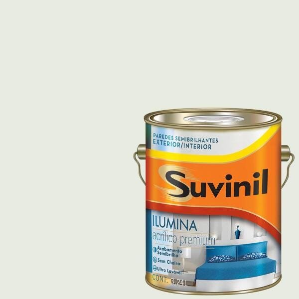Tinta Acrílica Semi Brilho Suvinil Erva-doce 3,6lts | MadeiraMadeira