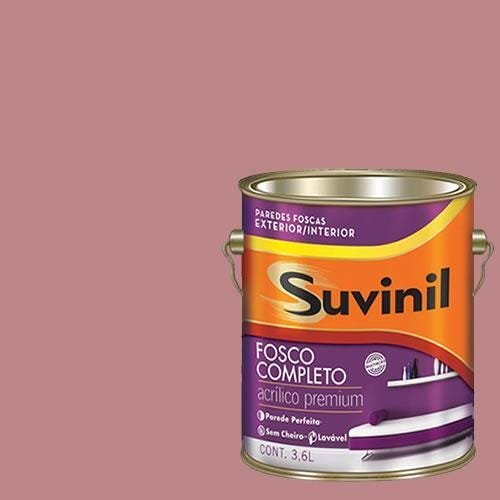 Tinta Acrilica Fosca Premium Suvinil Rosa Comportado 3,6L. | MadeiraMadeira
