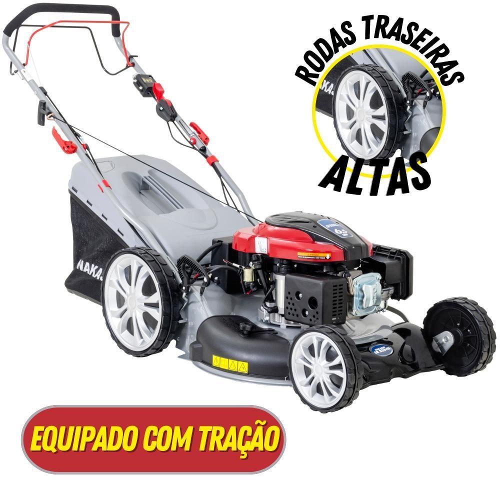 Carrinho de Cortar Grama Nakashi Lr225te a Gasolina 4t | MadeiraMadeira