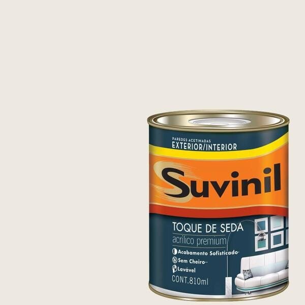 Tinta Acrílica Acetinada Suvinil Gelo Seco 900ml | MadeiraMadeira