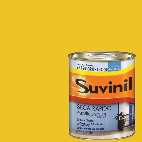 Tinta Esmalte Base Água Brilhante Suvinil Mostarda Picante 900ml ...