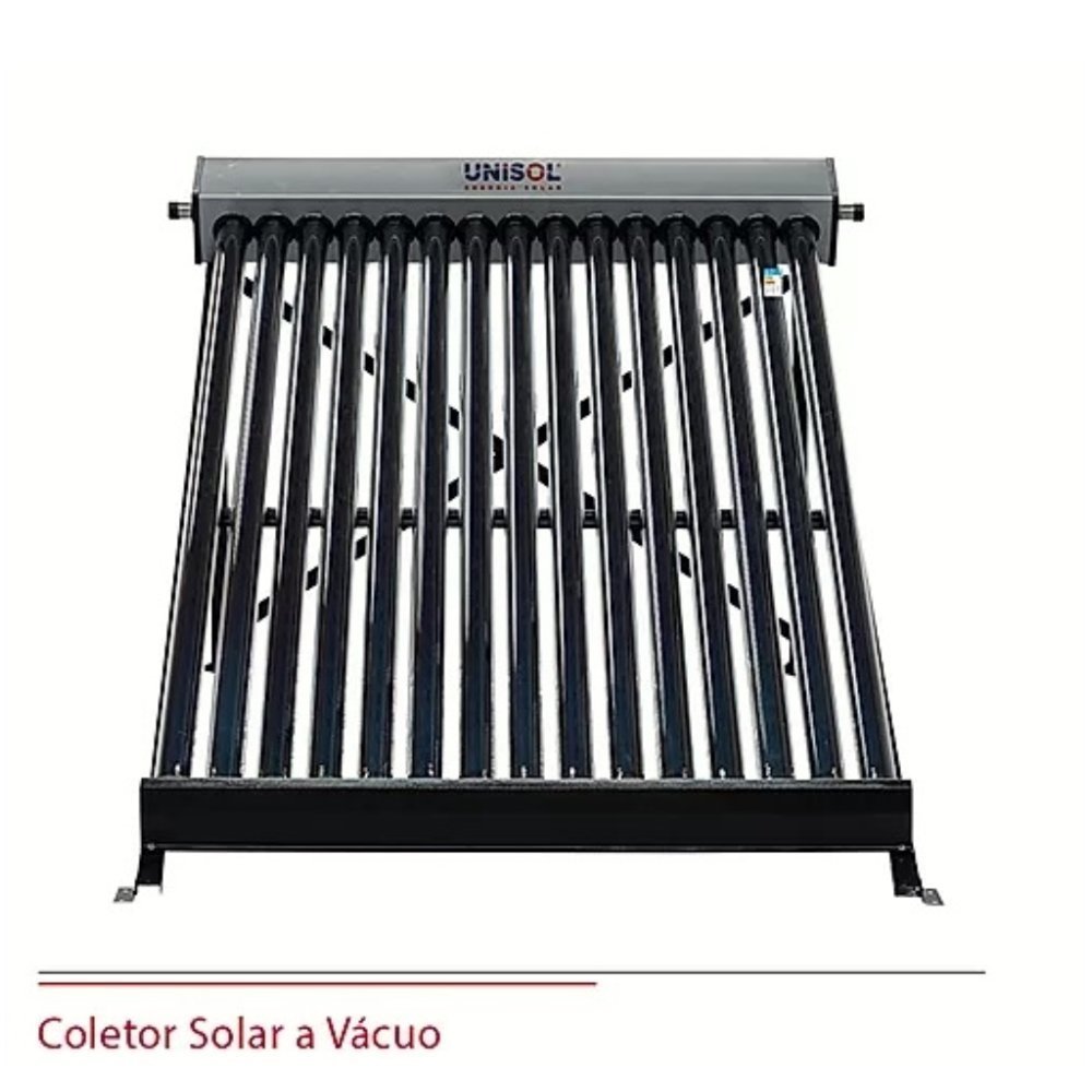 Kit Aquecedor Solar Boiler 600 Litros Nível Coletor Vácuo 40 Tubos ...