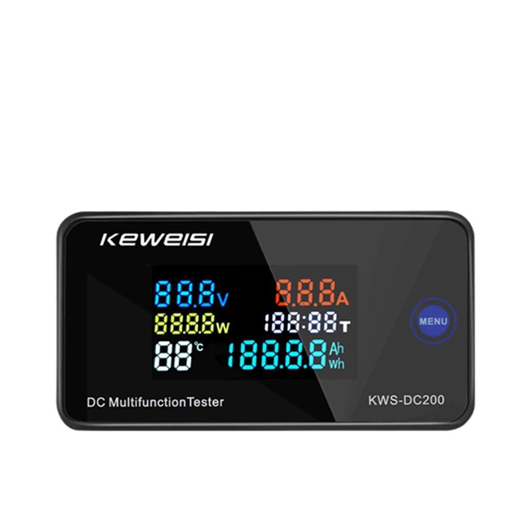 Wattimetro DC Painel 0-200V 100A c/Shunt kws-dc200 | MadeiraMadeira