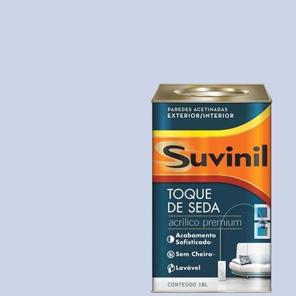 Tinta Acrílica Acetinada Suvinil Lua Azul 18lts | MadeiraMadeira