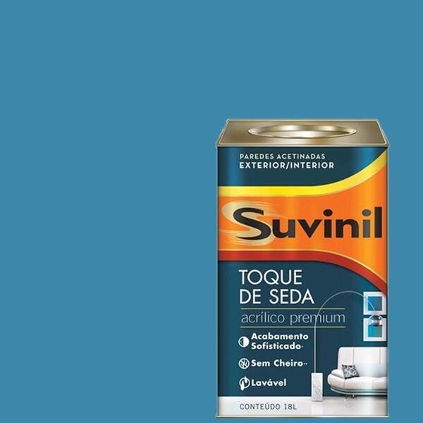 Tinta Acrílica Acetinada Suvinil Azul-retrô 18lts | MadeiraMadeira