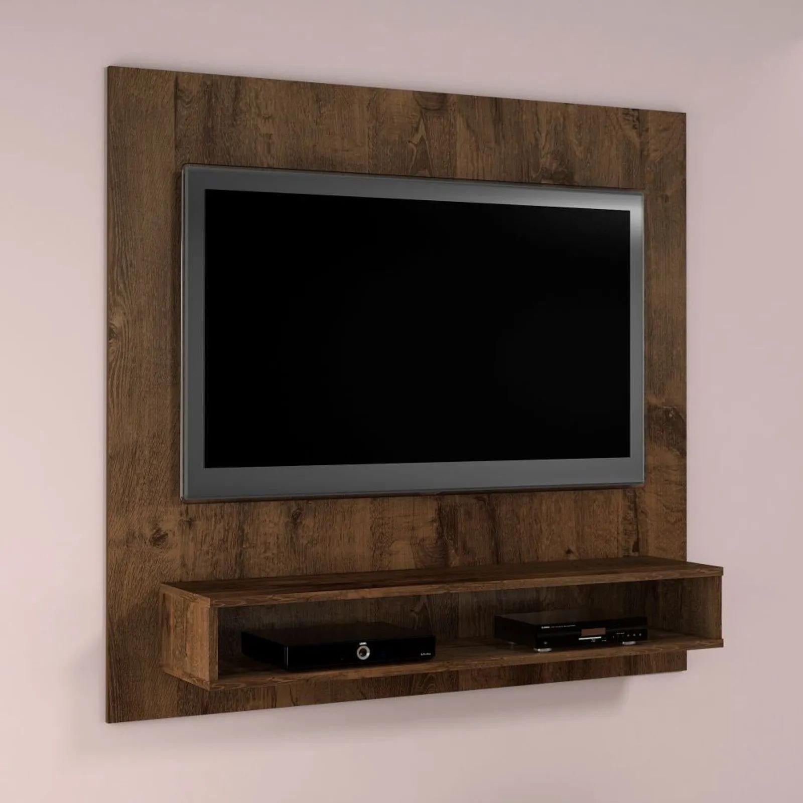 Painel Niquel para TV até 50" Jcm Móveis Cestaplus Cacau | MadeiraMadeira