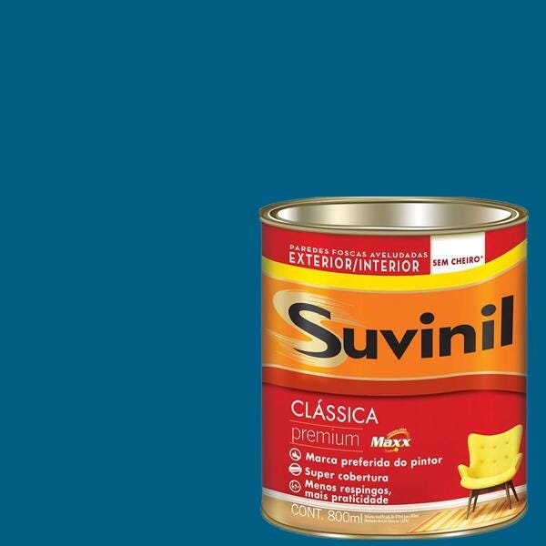 Tinta Látex Fosca Suvinil Azul-profundo 900ml | MadeiraMadeira