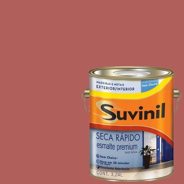Tinta Esmalte Base Água Brilhante Suvinil Rosa-blush 3,6lts ...