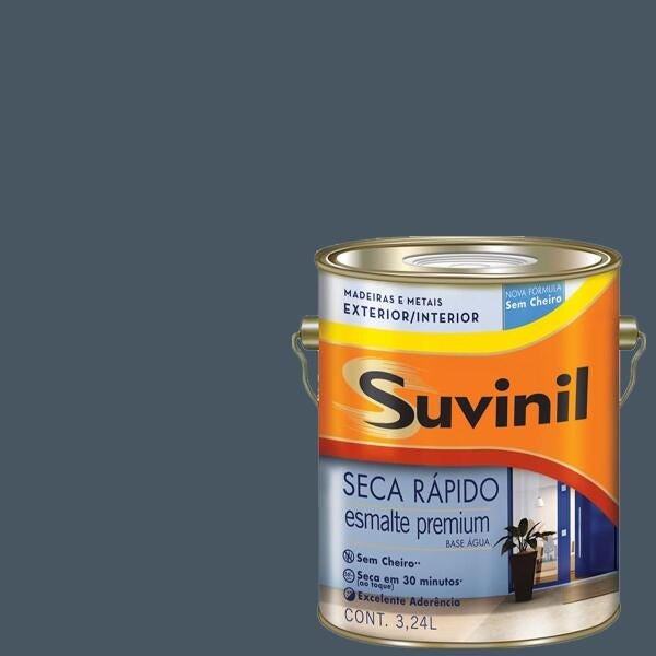 Tinta Esmalte Base Água Brilhante Suvinil Azul-noturno 3,6lts ...
