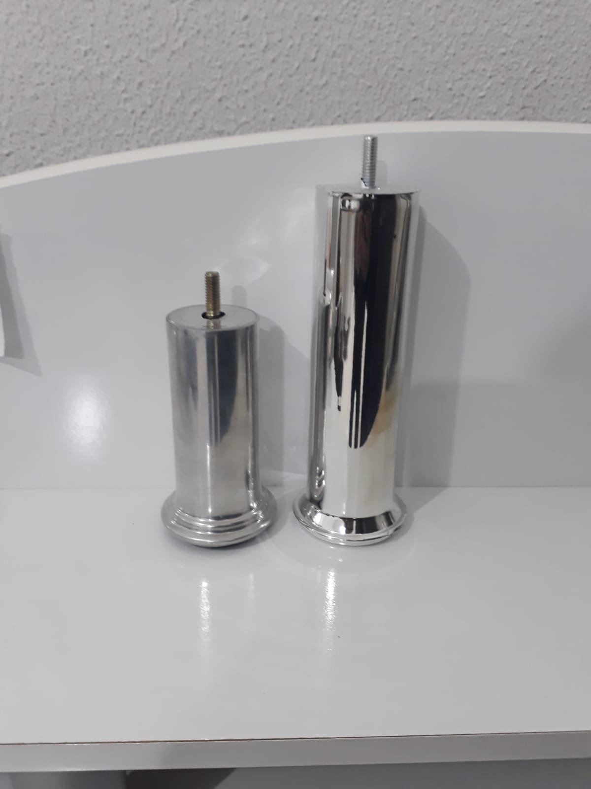 Kit 20 Pes Metalizado Alto para Cama Box Queen Altura 18cm | MadeiraMadeira