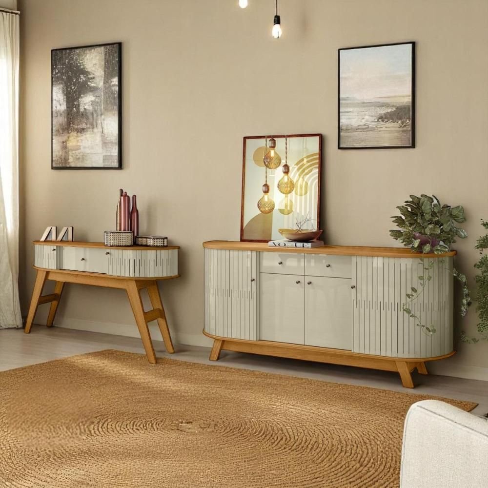 Conjunto Turim C/ Buffet Verona Cumaru/opala | MadeiraMadeira