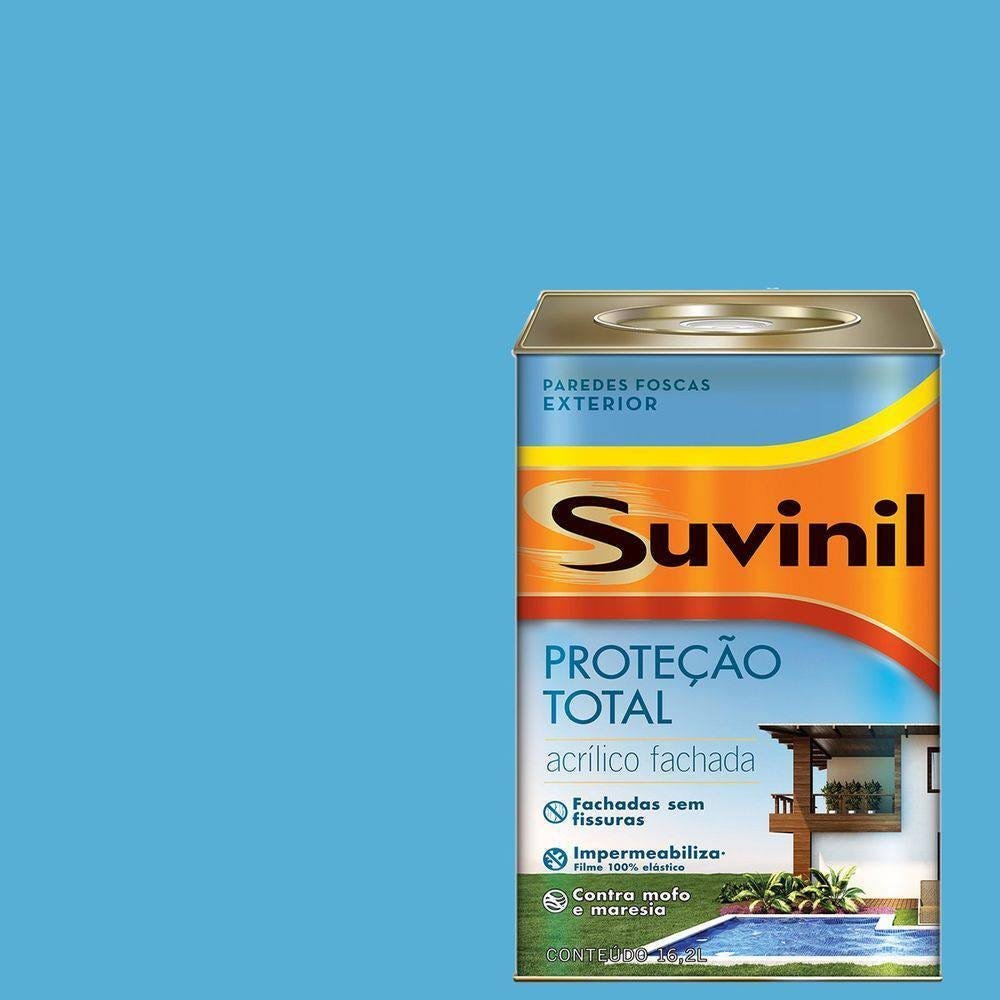 Tinta Emborrachada Suvinil Azul-Glacial 18Lts | MadeiraMadeira