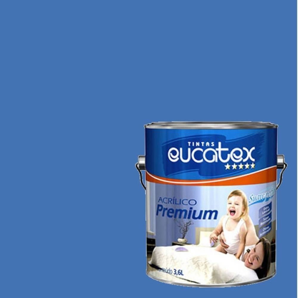 Tinta Acrilica Semi Brilho Eucatex Azul Safira 3 | MadeiraMadeira