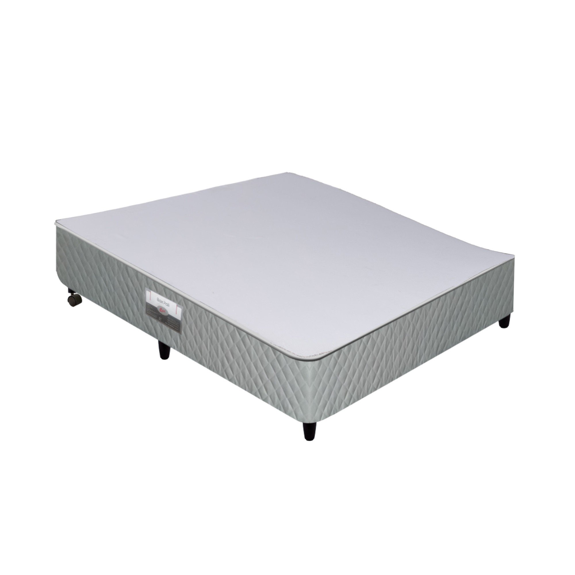 Box Castor Poli Cinza 27 cm [Solteiro 078 x 188 cm] | MadeiraMadeira