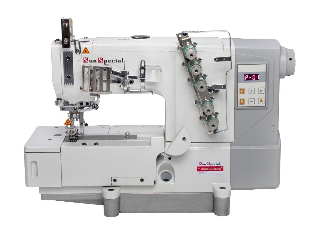 Máquina Costura Industrial Galoneira Plana Fechada 220v Ss5500e-d-sg-01 - Sun Special ...