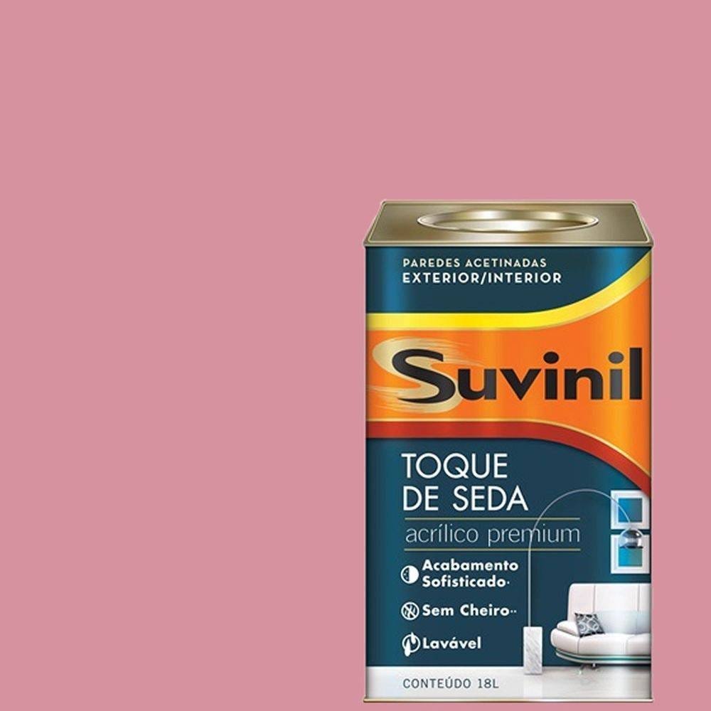 Tinta Acrílica Acetinada Suvinil Morango Com Suspiro 18Lts | MadeiraMadeira