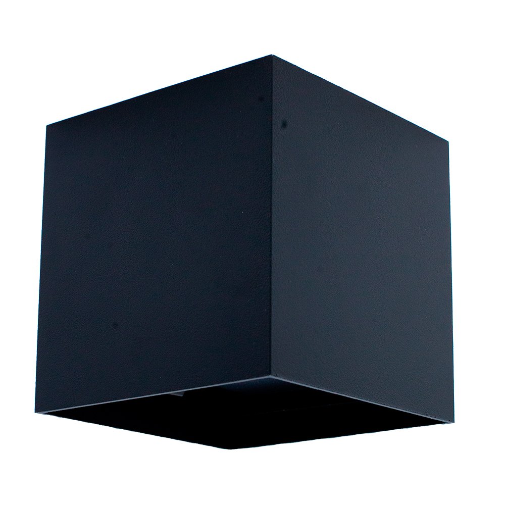 Kit 8 Arandela HUB Led 6W 3000K Duplo Facho Ajustáveis Bivolt Preta | MadeiraMadeira