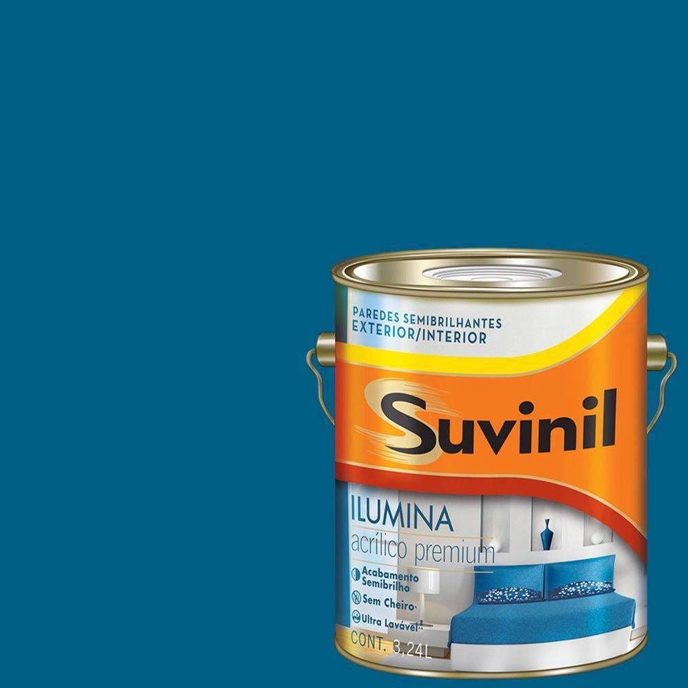 Tinta Acrílica Semi Brilho Suvinil Azul-Profundo 3 | MadeiraMadeira