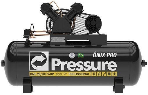 Compressor de Ar Pressure 20 Pés ONP 20 175 Litros 140 Libras Trifásico ...