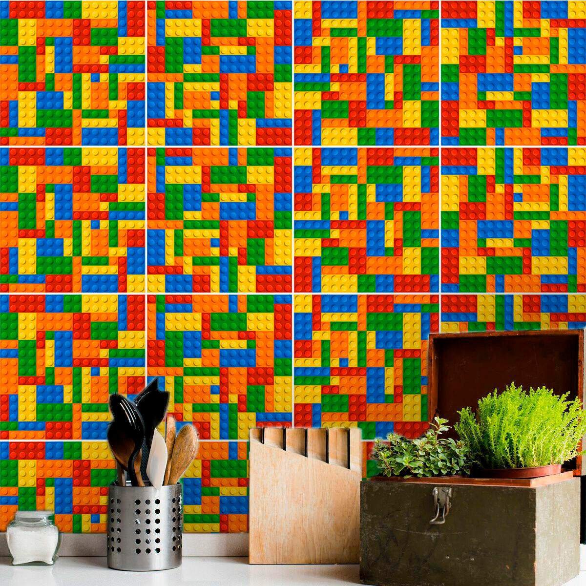 Papel de Parede Ladrilho Mod 137-60x300cm | MadeiraMadeira