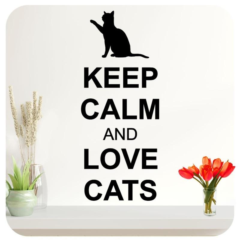 Adesivo Parede Frase Keep Calm Sorria | MadeiraMadeira
