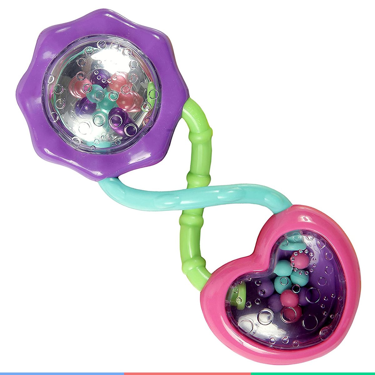 Chocalho Bebê Infantil 3m+ Formas Divertidas Texturizado Rattle & Shake ...