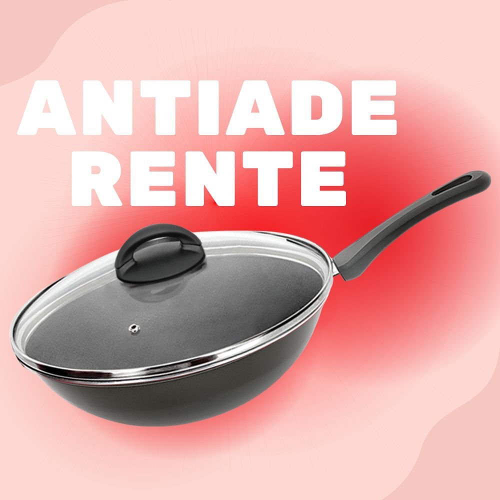 Frigideira Alta Antiaderente 20cm 1,8 Litros Criativa Preto Nigro ...