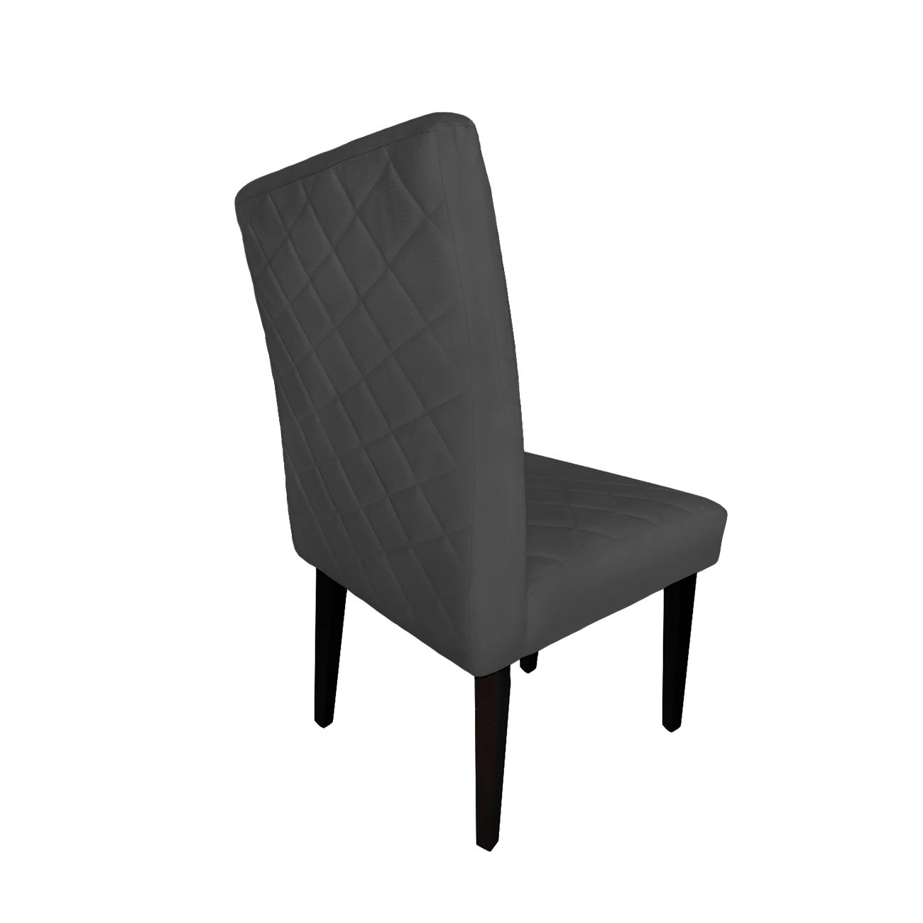 Cadeira de Jantar Lucy Suede Grafite - Dominic Decor | MadeiraMadeira