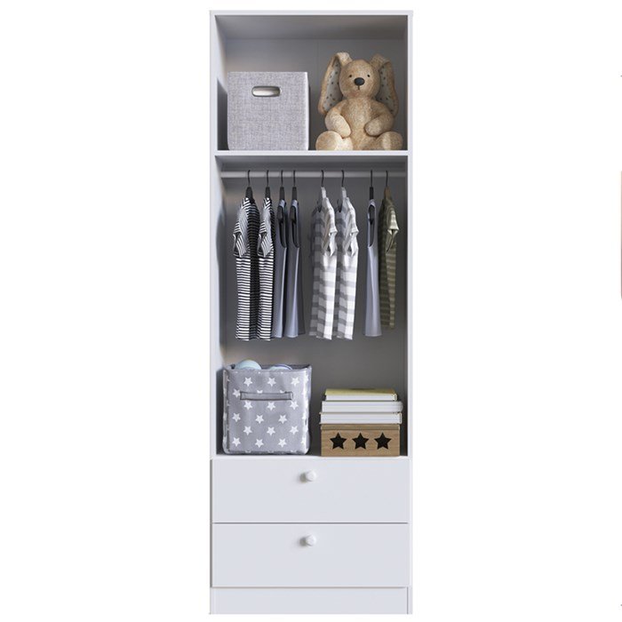 Guarda Roupa Infantil La008 Branco Comm | MadeiraMadeira